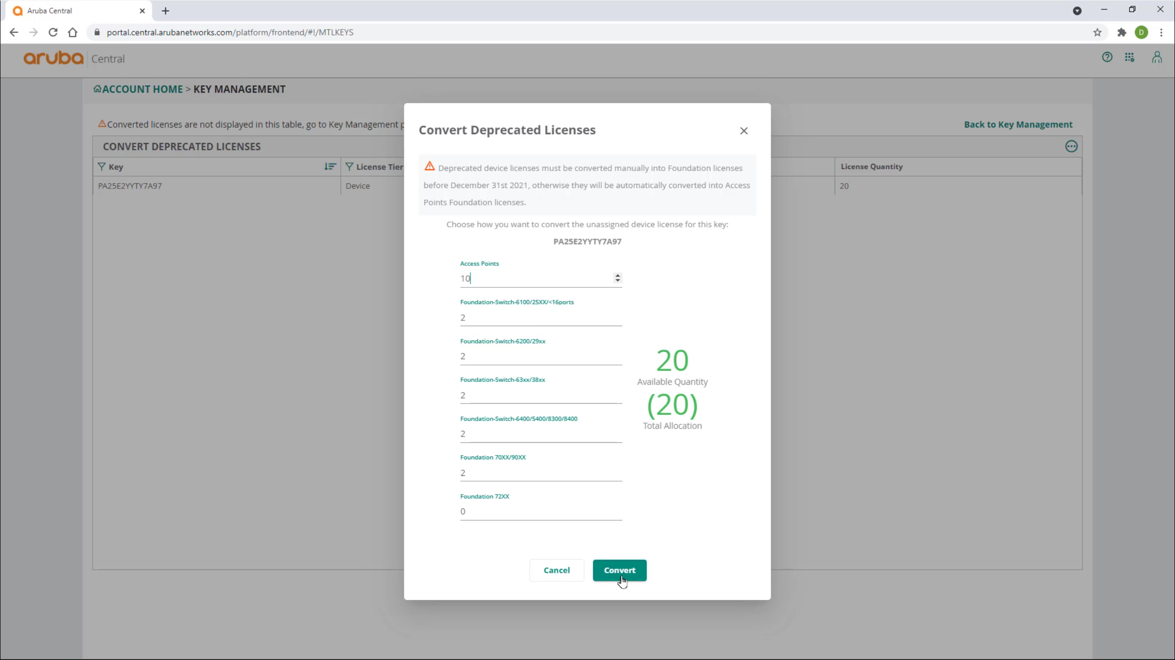 Aruba Central’s new licensing system is simpler than food delivery