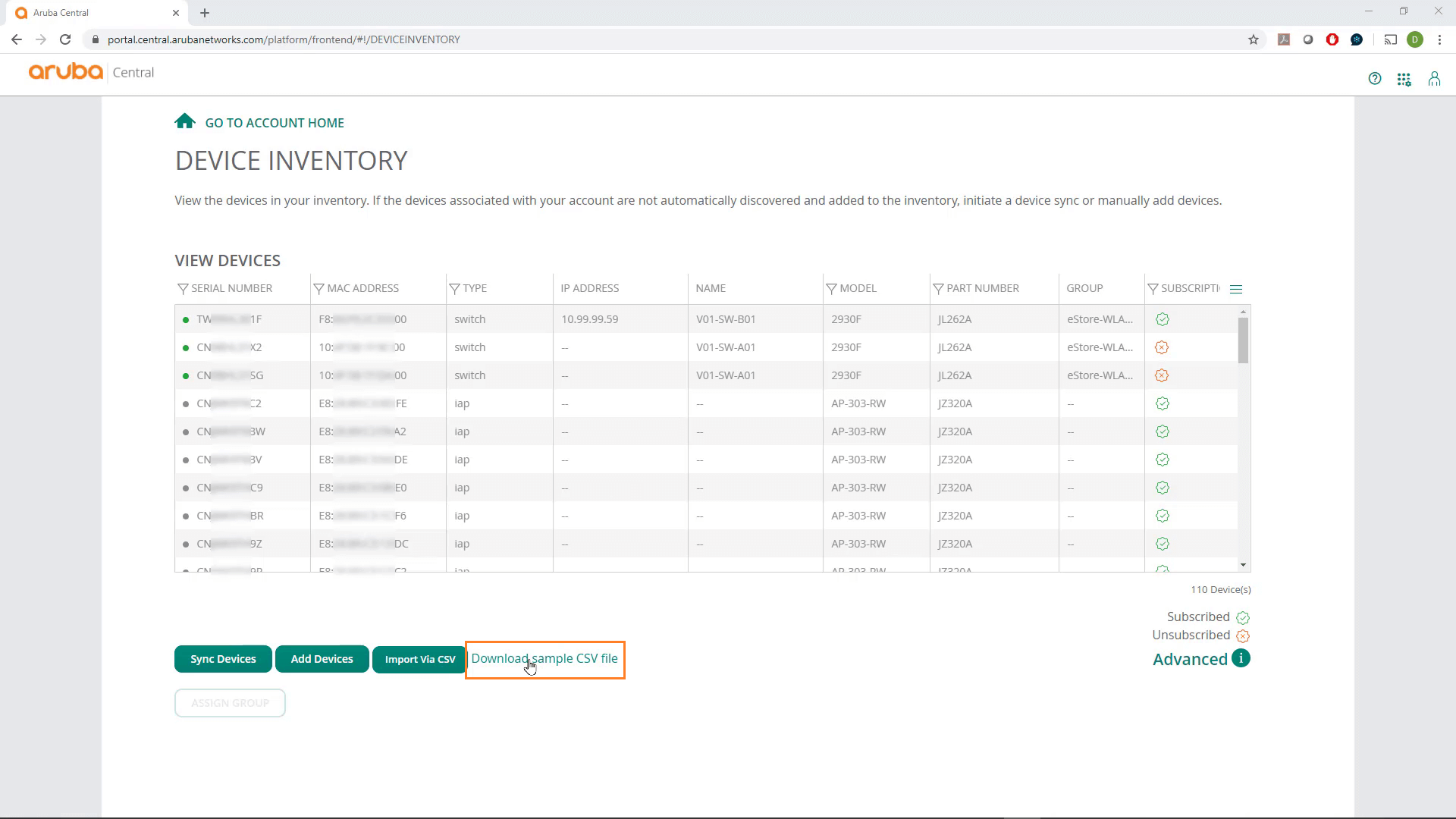 How to Add Devices to Aruba Central